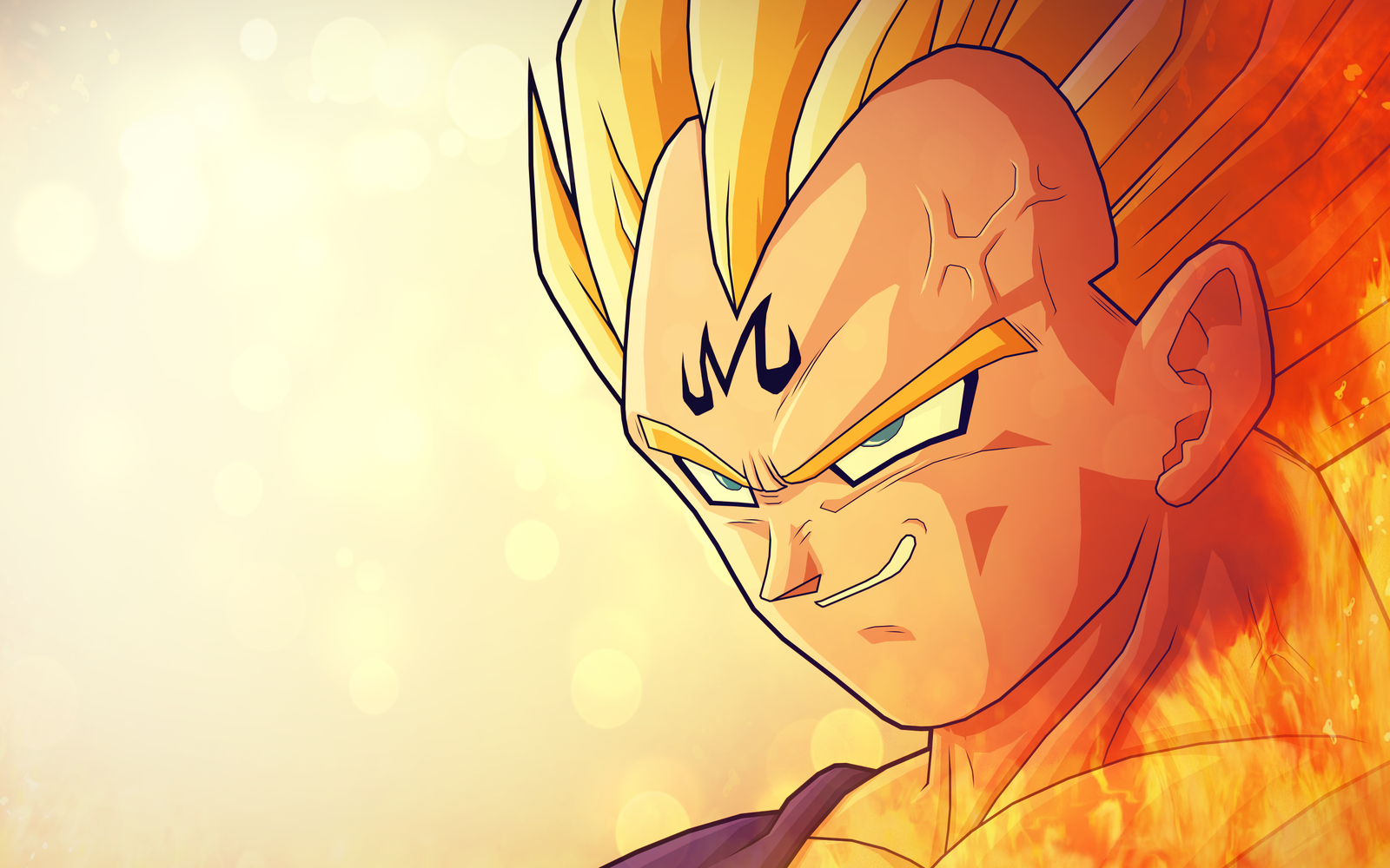 Anime dragon ball vegeta super saiyan z boys face simple Playmat Gaming ...