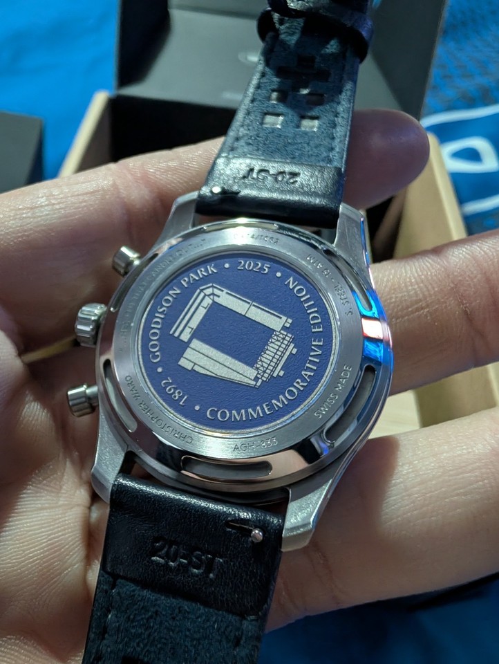 Christopher Ward Farewell to Goodison Ltd Edition of 1892 Watch For ...