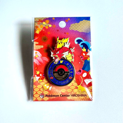 Pokemon Center Hiroshima Limited Gyarados Logo Pins Pin Badge japan ...