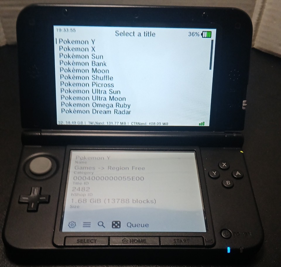 Nintendo 3DS XL Custom Firmware H Shop Installed 64GB SD Card See ...