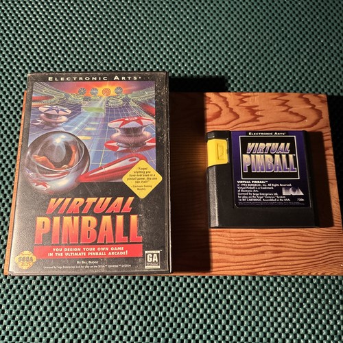 Virtual Pinball (Sega Genesis, 1993) Vintage Electronic Arts | eBay