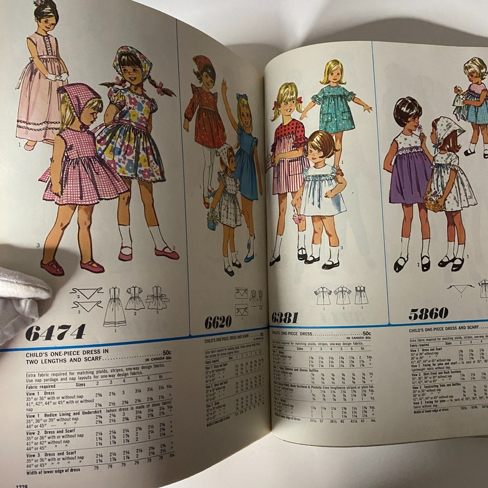 1967 January Simplicity Catalog Sewing Pattern Giant Store Counter Book ...