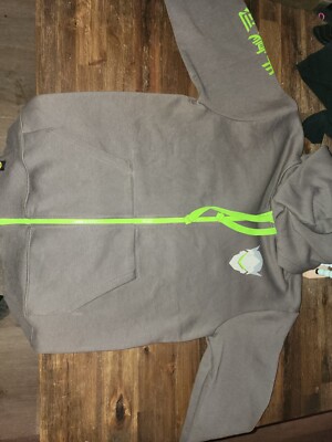 Jinx Overwatch Genji Hoodie Mens Small Gray Full Zip Jacket Ultimate ...