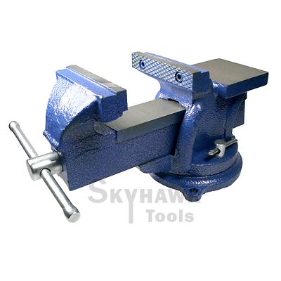 4'' Bench Vise with Anvil 4in Locking Swivel Base Table top Clamp Cast ...