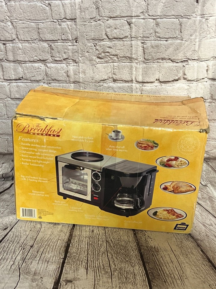 The Breakfast Machine-All in One Toaster Oven,coffee maker and fry pan ...