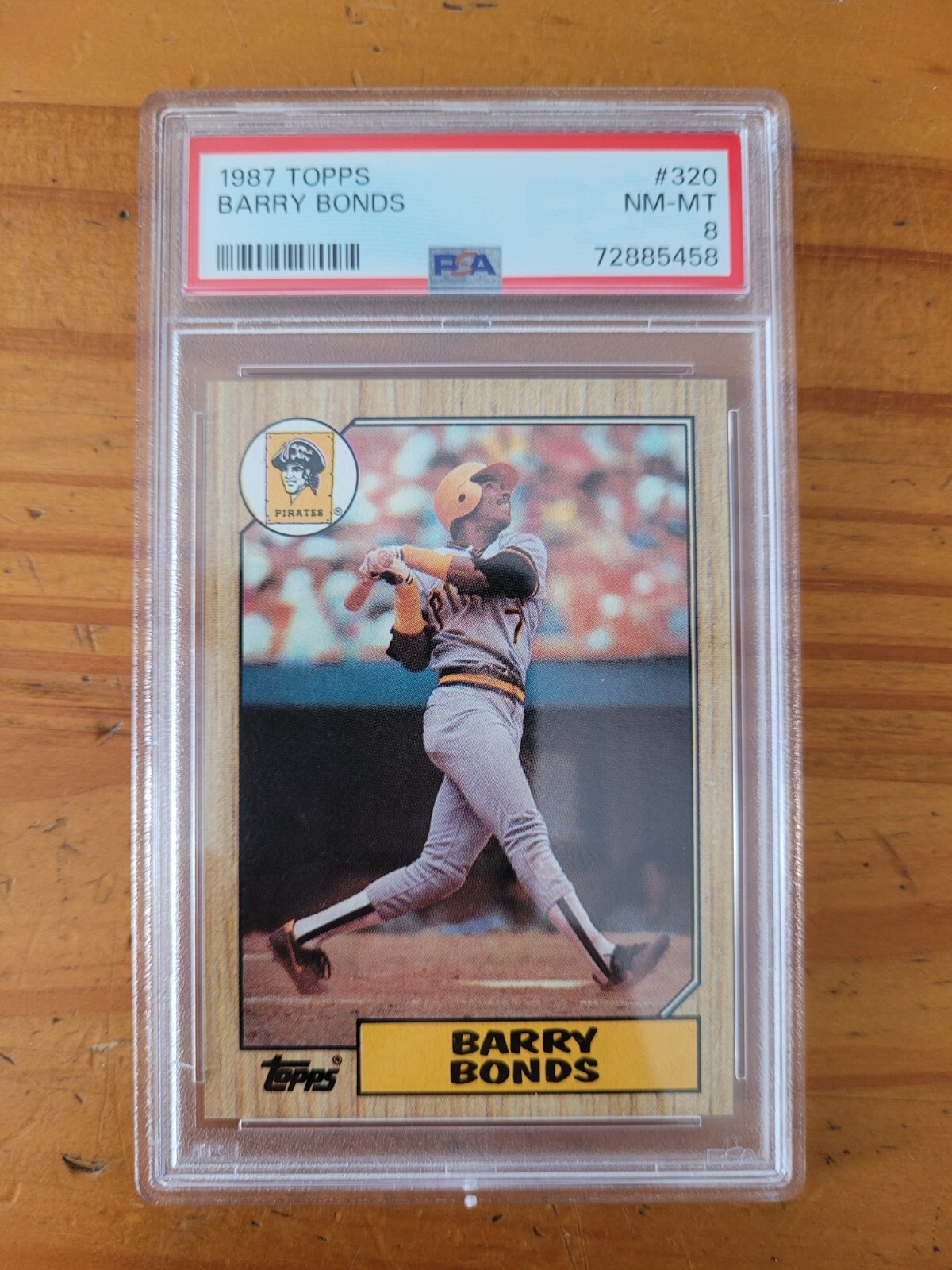 1987 Topps #320 Barry Bonds Rookie Card RC PSA 8 NM-MT Pirates | eBay
