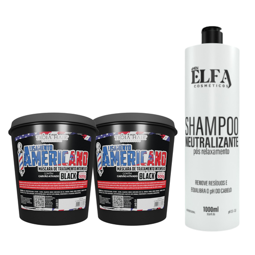 2 American Straightening Black & Neutralizing Shampoo - Straight Smooth ...