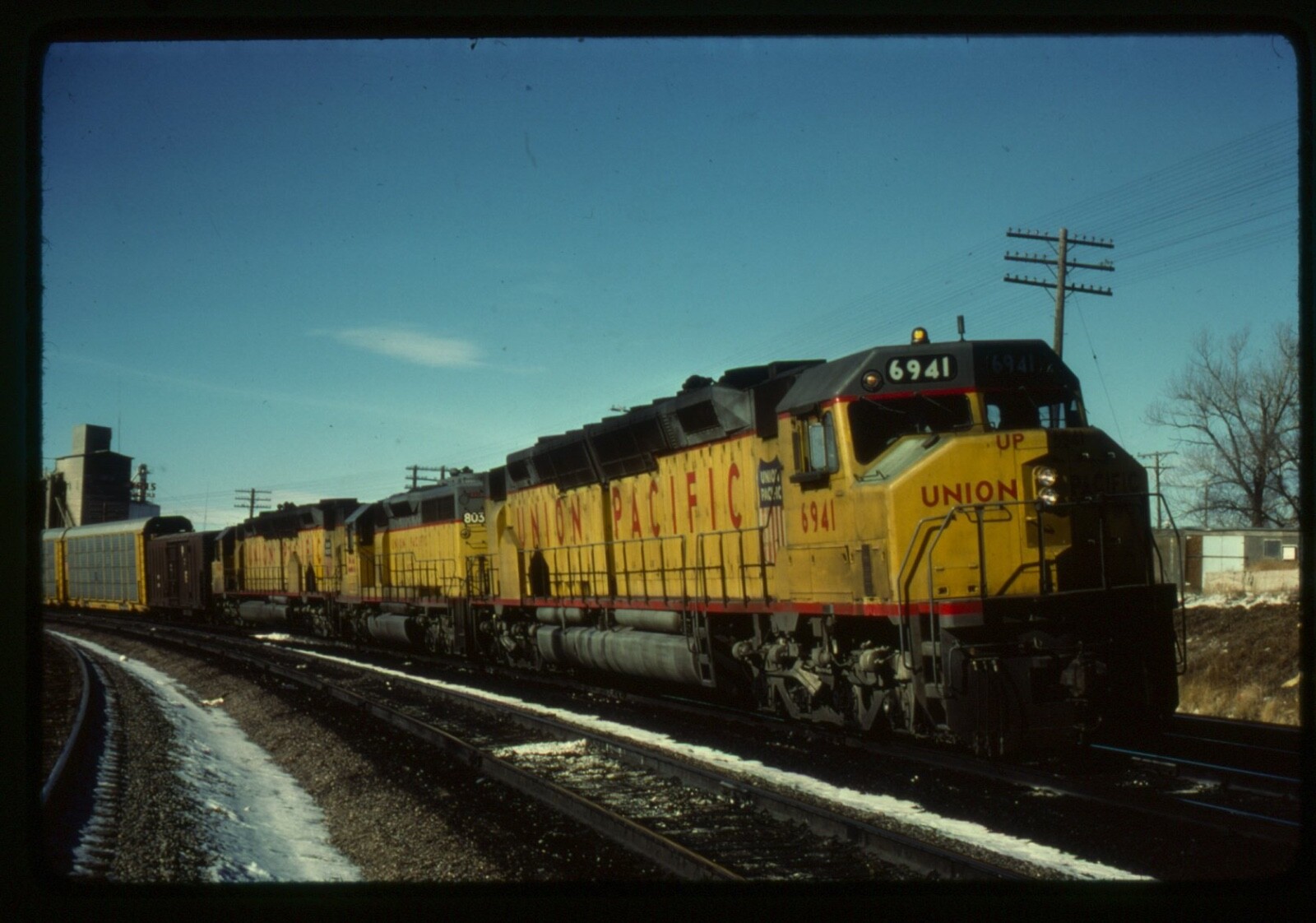 Railroad Slide - Union Pacific #6941 DD40 Locomotive 1978 Cheyenne ...