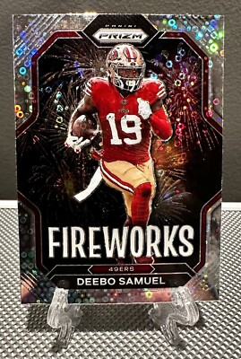 2022 Prizm DEEBO SAMUEL No Huddle Disco Silver Fireworks🔥San Francisco ...