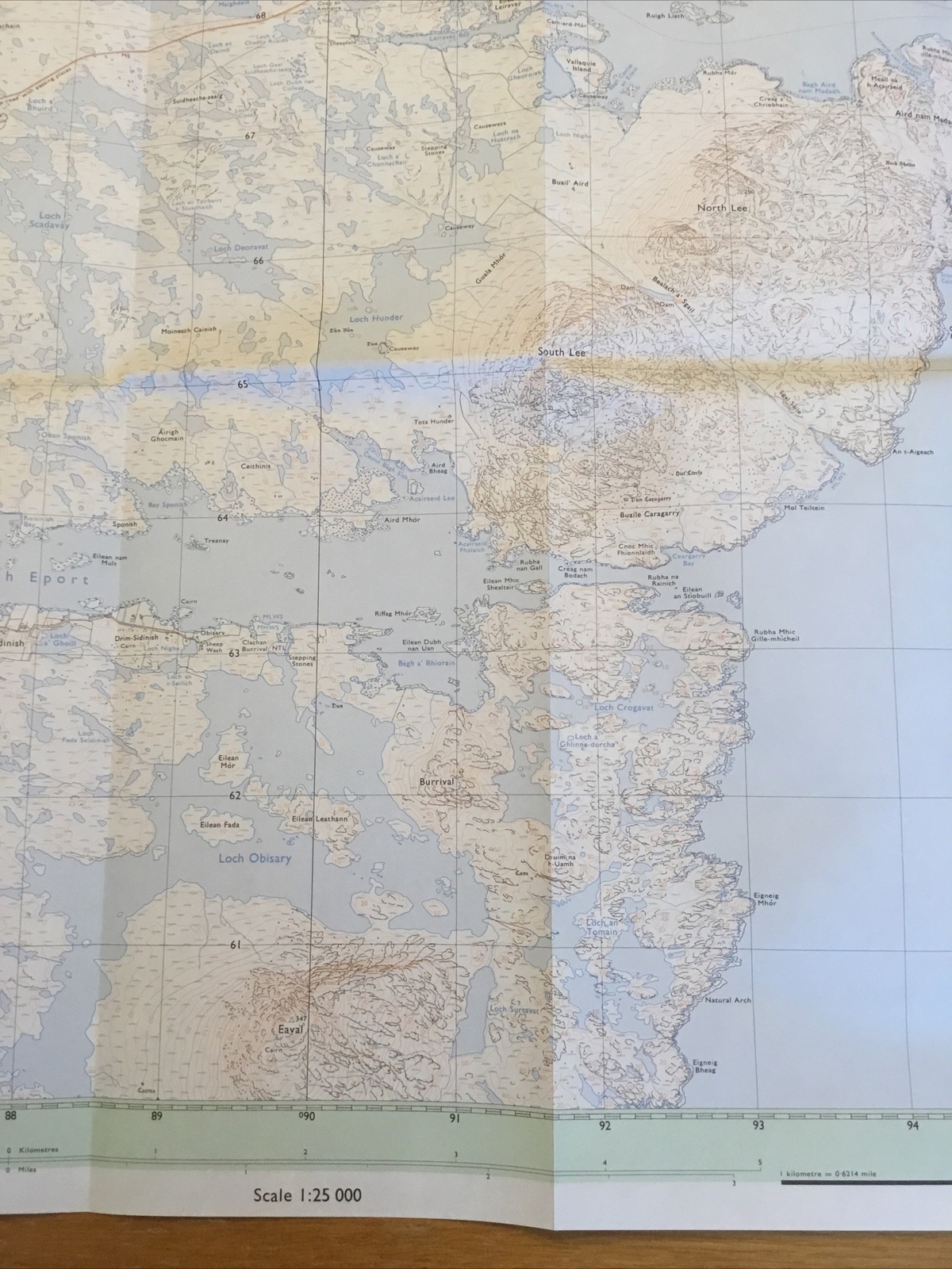 1991 Ordnance Survey Pathfinder Map 136 (NF 86/96) Loch Eport (incl ...