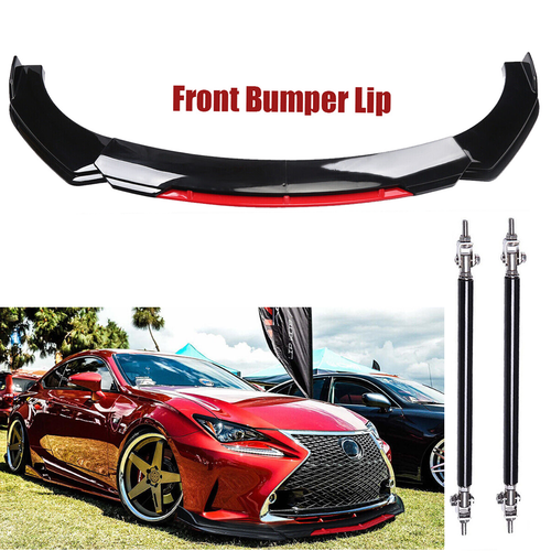 For Lexus IS250 Front Bumper Lip Splitter Chin Spoiler + Strut Rods ...