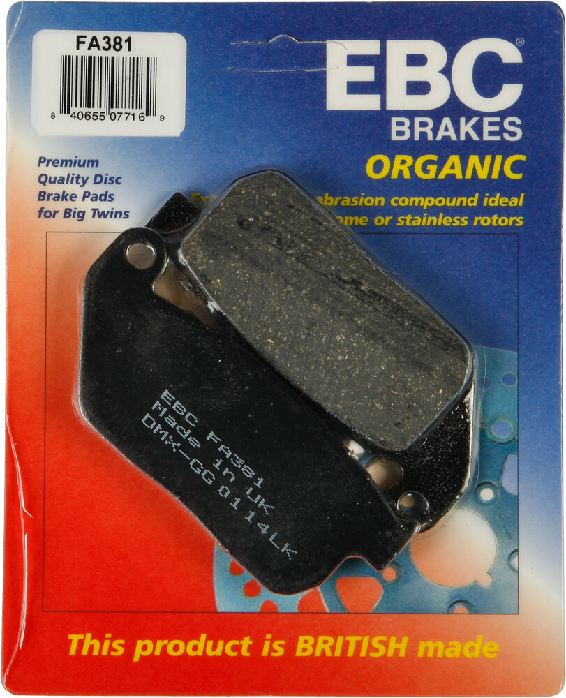 EBC Brake Pads Fa381 Organic FA381 | eBay
