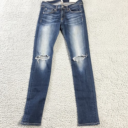 Rag & Bone The Skinny Pacifico Jeans Womens 26 Stretch Denim Blue ...