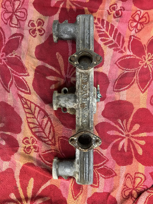 Offenhauser 1034 Dual Carb Intake Chevy GMC 216 235 Or 261 Motor | eBay