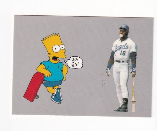 Bo Jackson Bart Simpson Knows Bo Broda Card | eBay