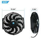 12" inch Universal Slim Fan Push Pull Electric Radiator Cooling 12V ...