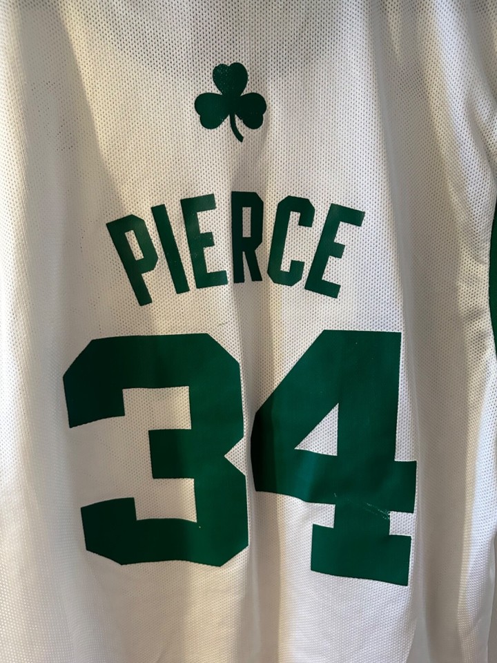 Vintage Adidas Boston Celtics #34 Paul Pierce Sewn Game Jersey XL Green ...