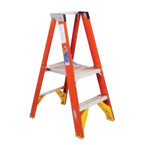 2ft.Fiberglass Anti-slip Step Ladder 8ft.Reach Height With 300lb.Load ...