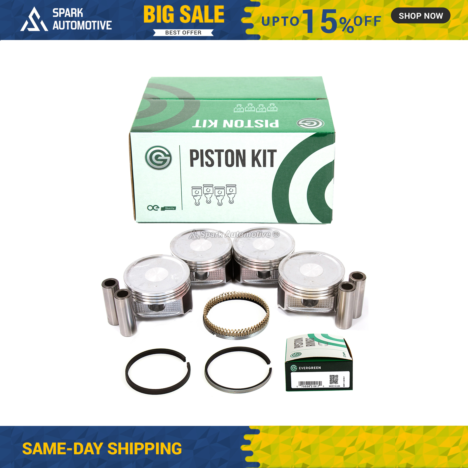 Pistons w/ Rings fit 04-11 Mitsubishi Outlander Eclipse Lancer 2.4 4G69 | eBay