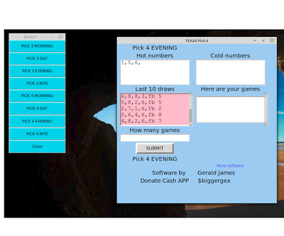 Texas pick 3 & 4 Lottery Numbers software DVD for Windows 7 & 8 & 10 | eBay