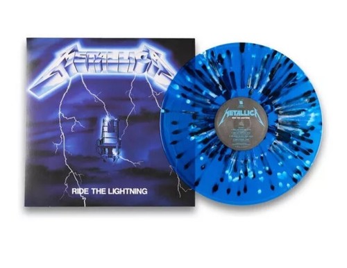Metallica Ride The Lightning Blue Splatter Vinyl LP 40th Anniversary ...