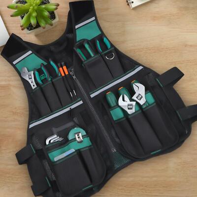 Electrician Tool Vest Waterproof Devices Vest Style Tool Bag for ...