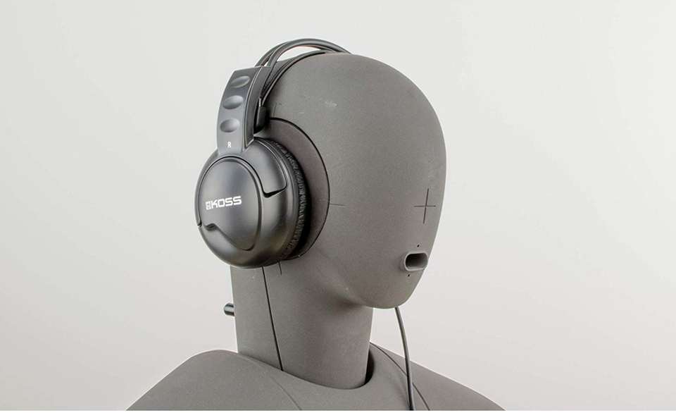 Over The Ear Headphones Wired Black Flexible Clear Sound Stereophone 3 ...