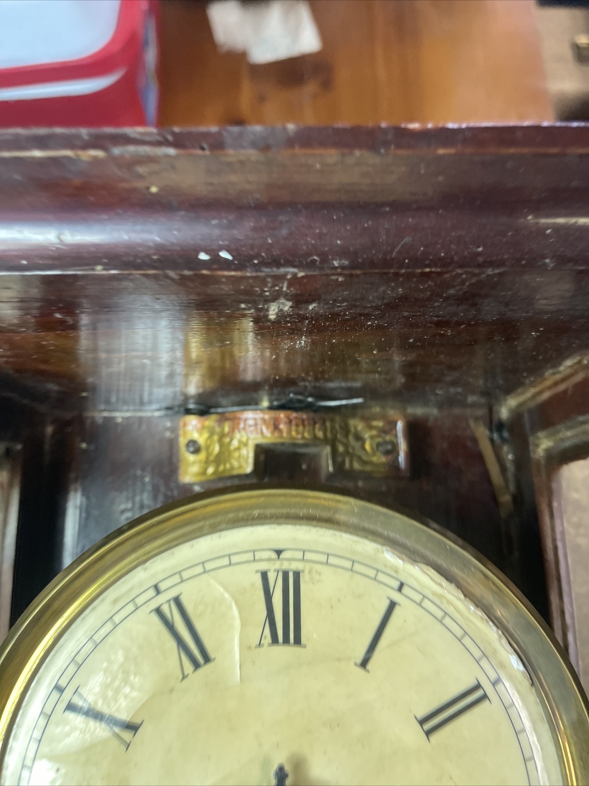 Antique Vintage DRGM German Wall Clock For Parts Repair | eBay