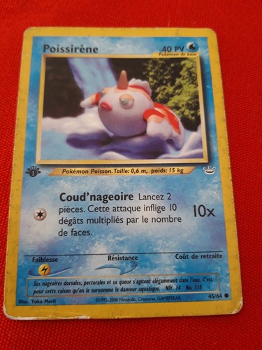 Poissirene 45/64 Pv40 1St Edition Neo Revelation Wizards Rare Card ...