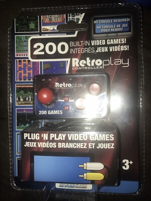 DREAMGEAR My Arcade RetroPlay Plug N Play Controller 200 Games NEW DGUN ...