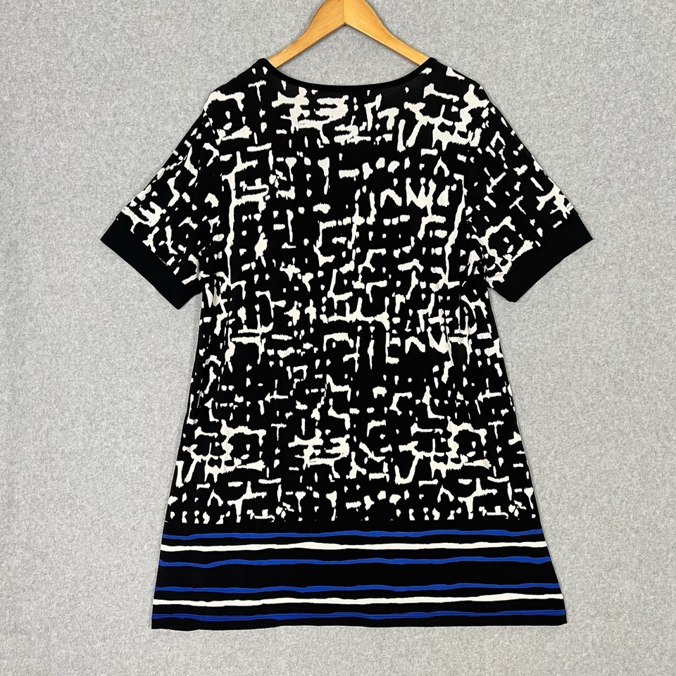 TS Taking Shape Virtuelle Top Womens XS 14 Plus Size Tunic Geometric ...