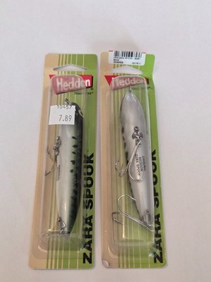 LOT OF 2 HEDDON ZARA SPOOK BABY BASS TOPWATER FISHING LURES NEW IN BOX ...
