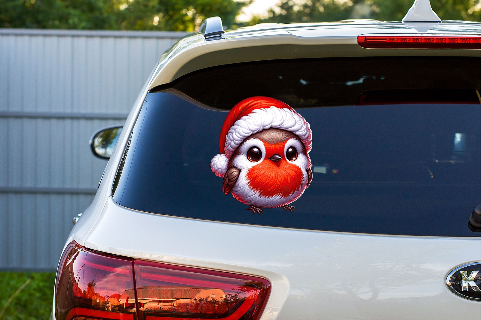 Christmas Robin Bird Wall Art Bedroom Nursery Decor Vinyl Sticker Decal ...