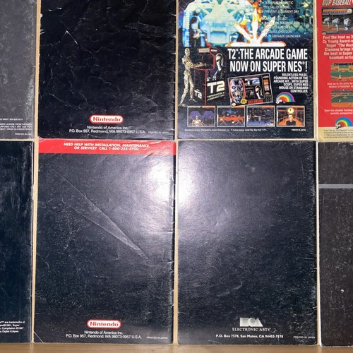 SNES Instruction Booklet Lot of 12 Super Nintendo Entertainment System ...