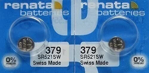 Renata 2 Silver Oxide 379 Zero Mercury Electronic Batteries | eBay