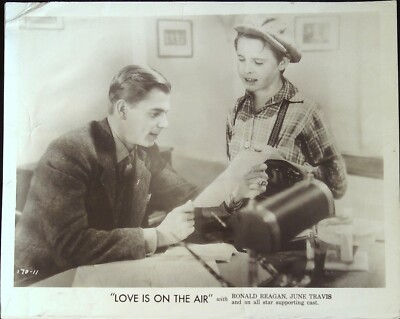 Love is on the Air 8 X 10 Still 1937 Ronald Reagan's First Film, Tommy ...