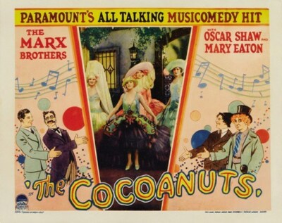 COCOANUTS MOVIE POSTER The Marx Brothers RARE VINTAGE 1 | eBay