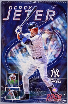 New York Yankees Derek Jeter 2008 Wall Calendar [Sealed] 11" x 17" | eBay