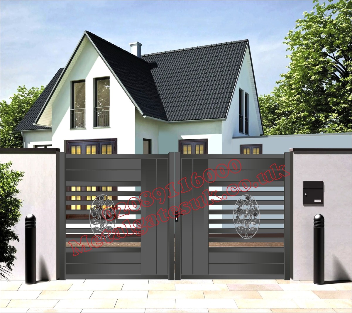 Residential Double Gates