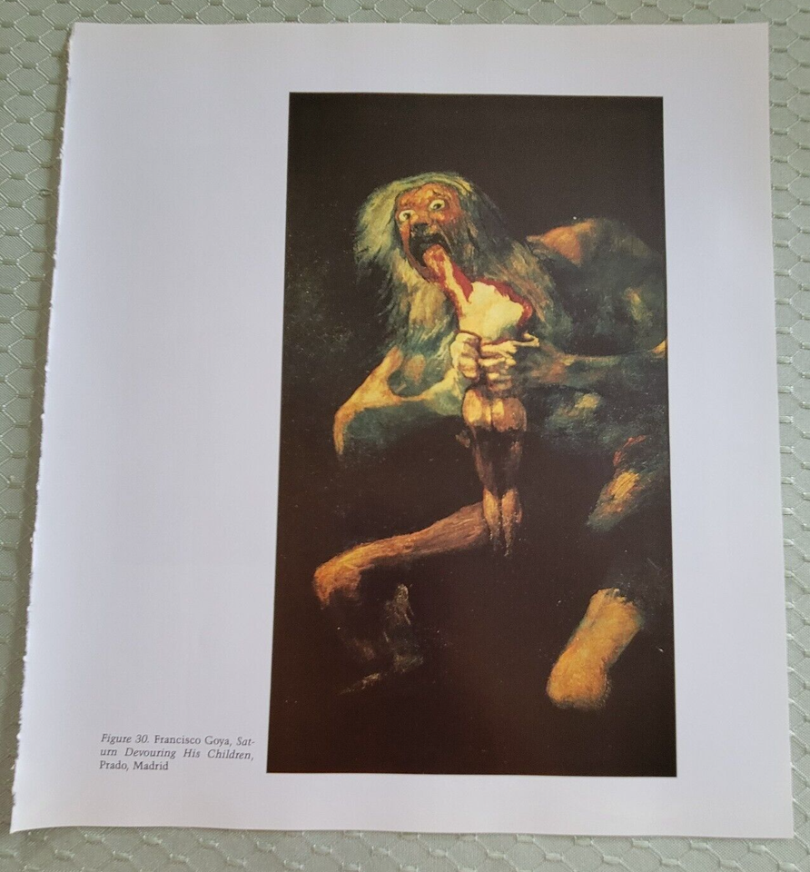 SATURN DEVOURING (Eating) HIS SON Greek Myth Titan Cronus Francisco ...