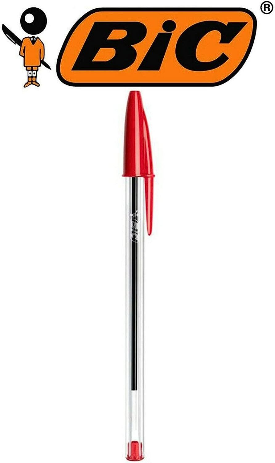 Original BIC Crystal Ballpoint Pen: Biro Red Black Green Blue Pens ...