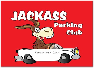 Bad Parking Membership Cards-Funny Gag Gift-24 Pack-5"x3.5" | eBay