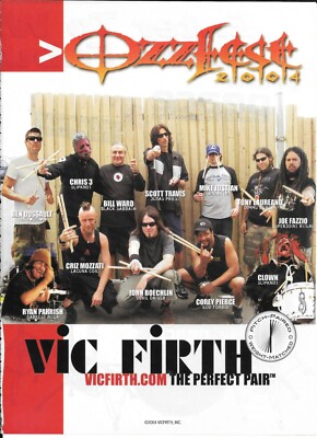 Vic Firth Drumsticks - OzzFest 2004 - Clown / Mozzati / Travis - 2004 ...