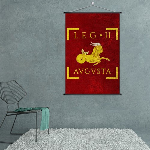 Roman Legion Banner Scroll Poster Flag Print Ancient SPQR Wall Art ...