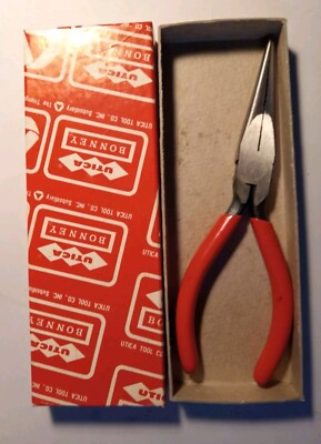 VINTAGE NOS - UTICA BONNEY TOOL CO 1033-6 NEEDLE NOSE PLIERS | eBay