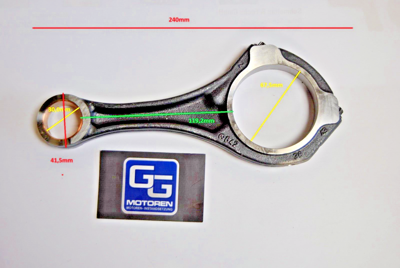 original Mercedes OM642 Pleuelstange Pleuel A6420305220 W213 W222 W205 ...