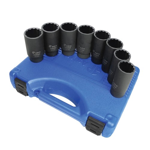 8 Pc. 12-Pt Axle Nut Socket Set AST-78868 745227024698| eBay