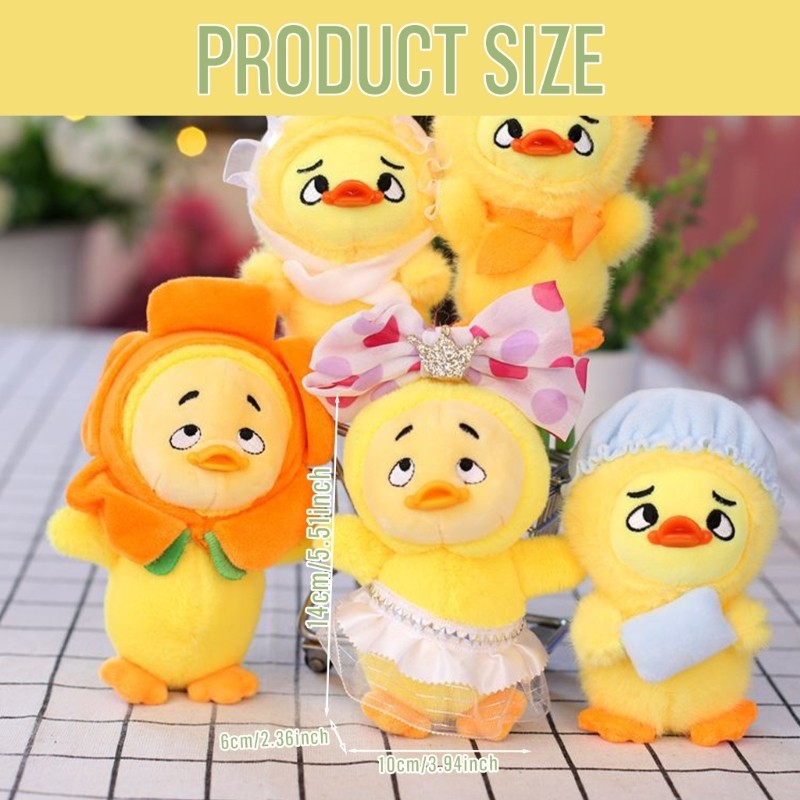 Dispirited Keychain Duck Doll Toy Decorations Student Prize Giveaway ...
