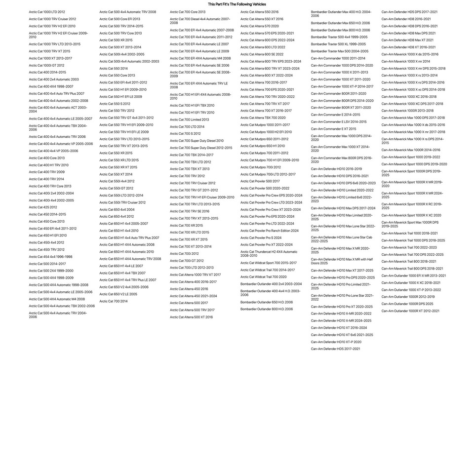 Tusk TriloBite Tire 26x10-12 For CAN-AM Outlander 650 X MR 2014-2021 | eBay