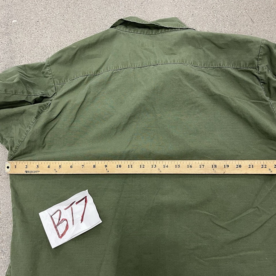 VINTAGE 60s OG 107 Jungle Slant Pocket Jacket Men’s LARGE 1969 Rip Stop ...